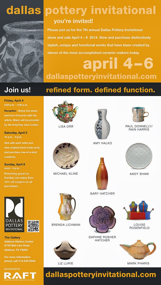 Dallas Pottery Invitational | Musing About Mud