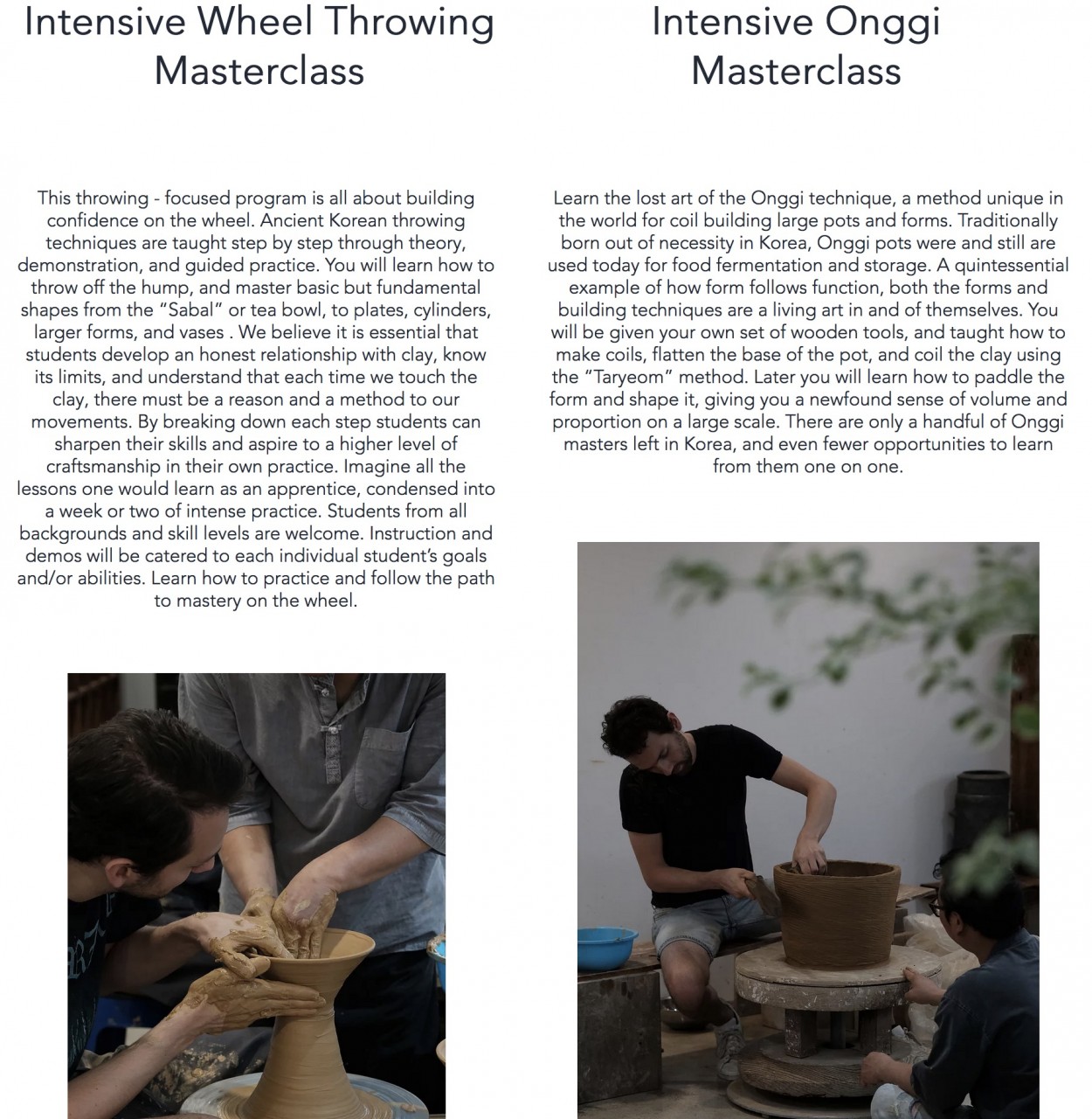 Korean Onggi and Wheel Throwing Master Class in Icheon | Musing About Mud